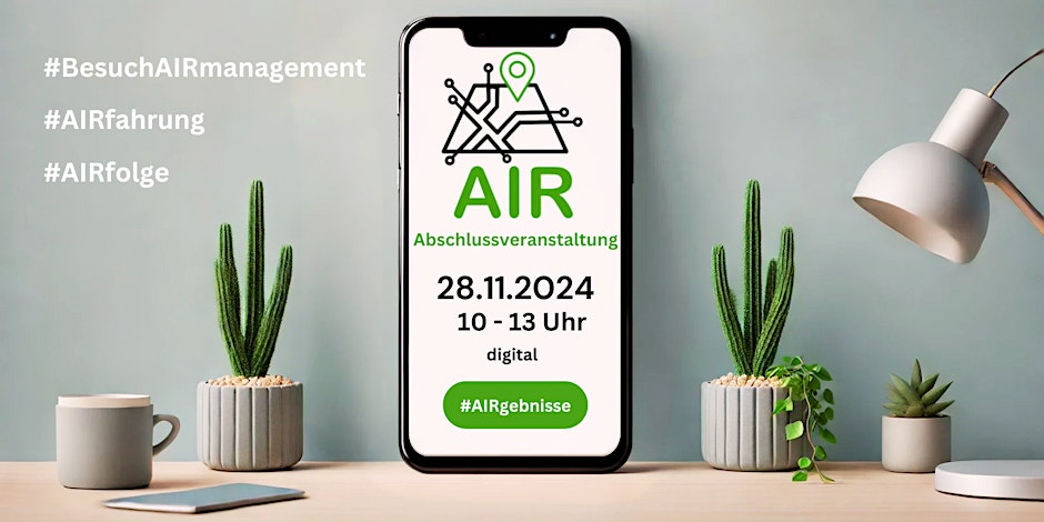 Forschungsprojekt AIR lädt zur digitalen Abschlussveranstaltung ein